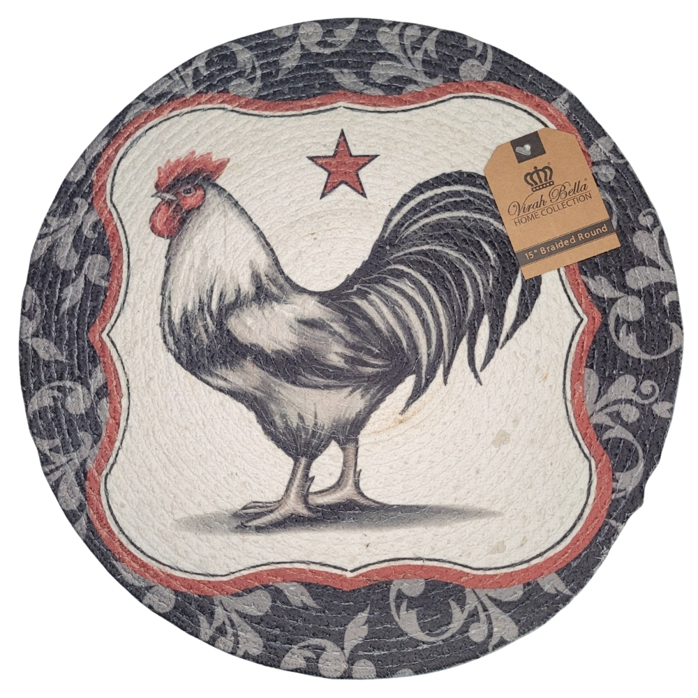 PLACEMAT BRAIDED 15IN ROOSTER - Lidl Dollys