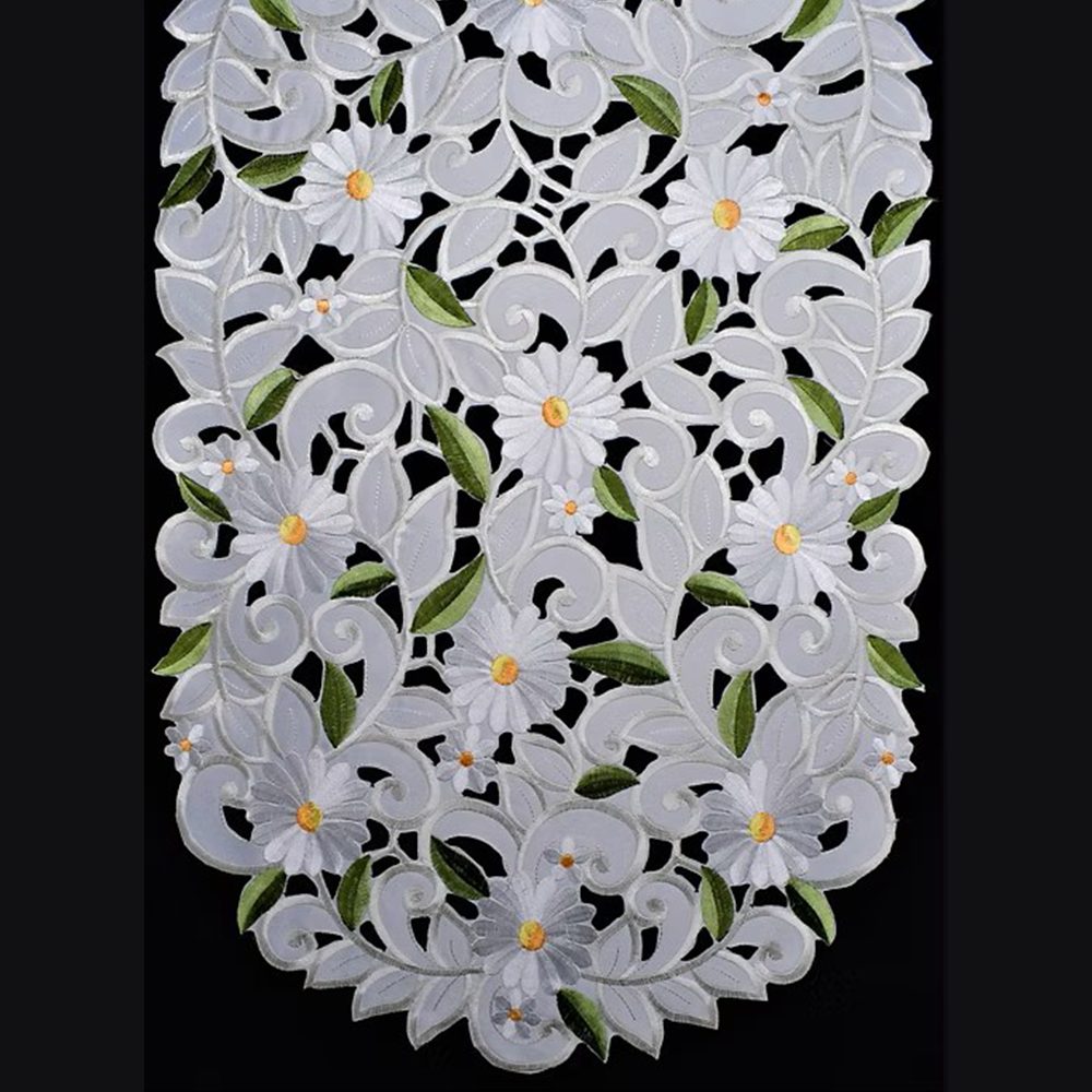 TABLE RUNNER DAISY ON CREAM - Lidl Dollys