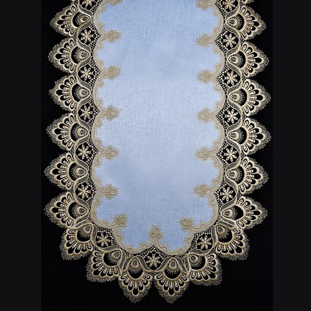 TABLE RUNNER ANTIQUE GOLD LACE - Lidl Dollys